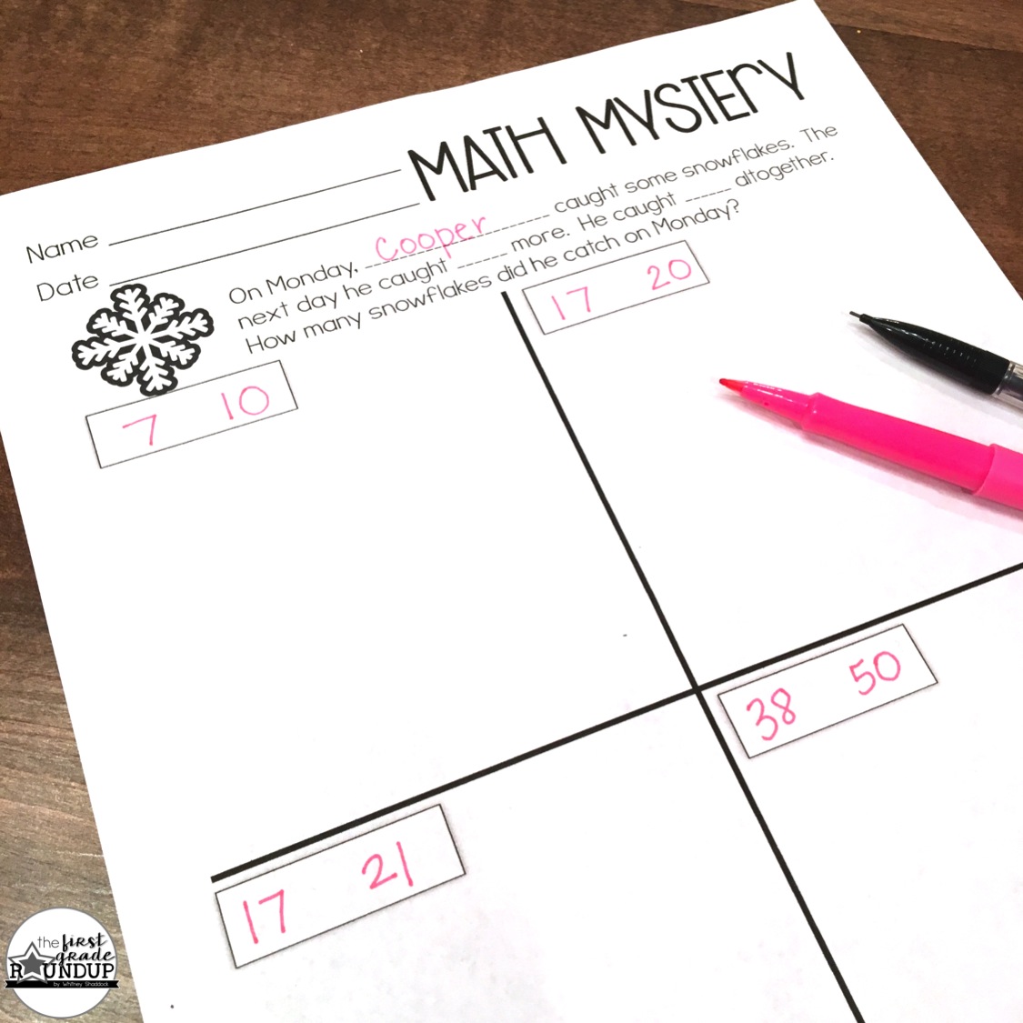 CGI Math Problems 1st grade daily Routines - The First Grade Roundup