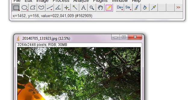 My imageJ: เมนู Image with ImageJ [ตอนที่ 68] Zoom,View 100% เครื่องมือแสดงภาพตามขนาดจริงเทียบ ...