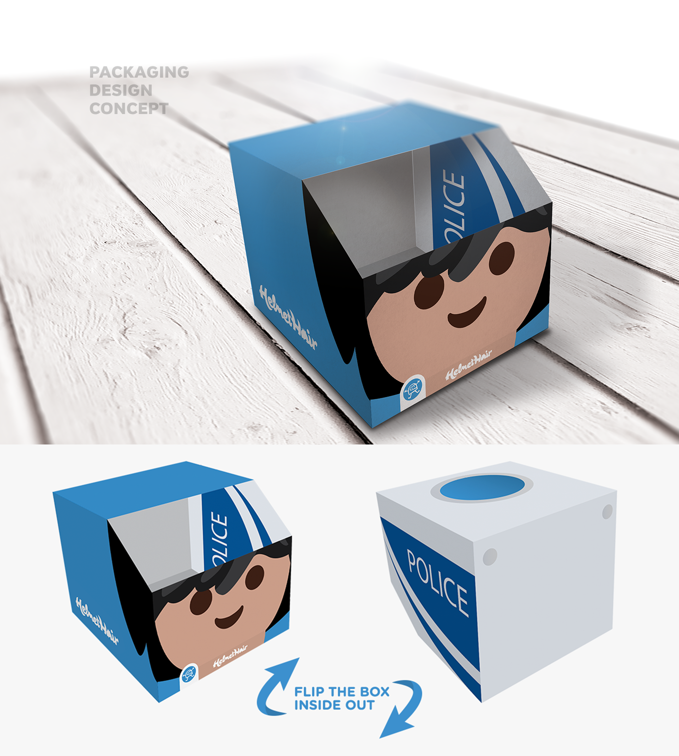 Helmet Hair (Concept) – Packaging Of The World