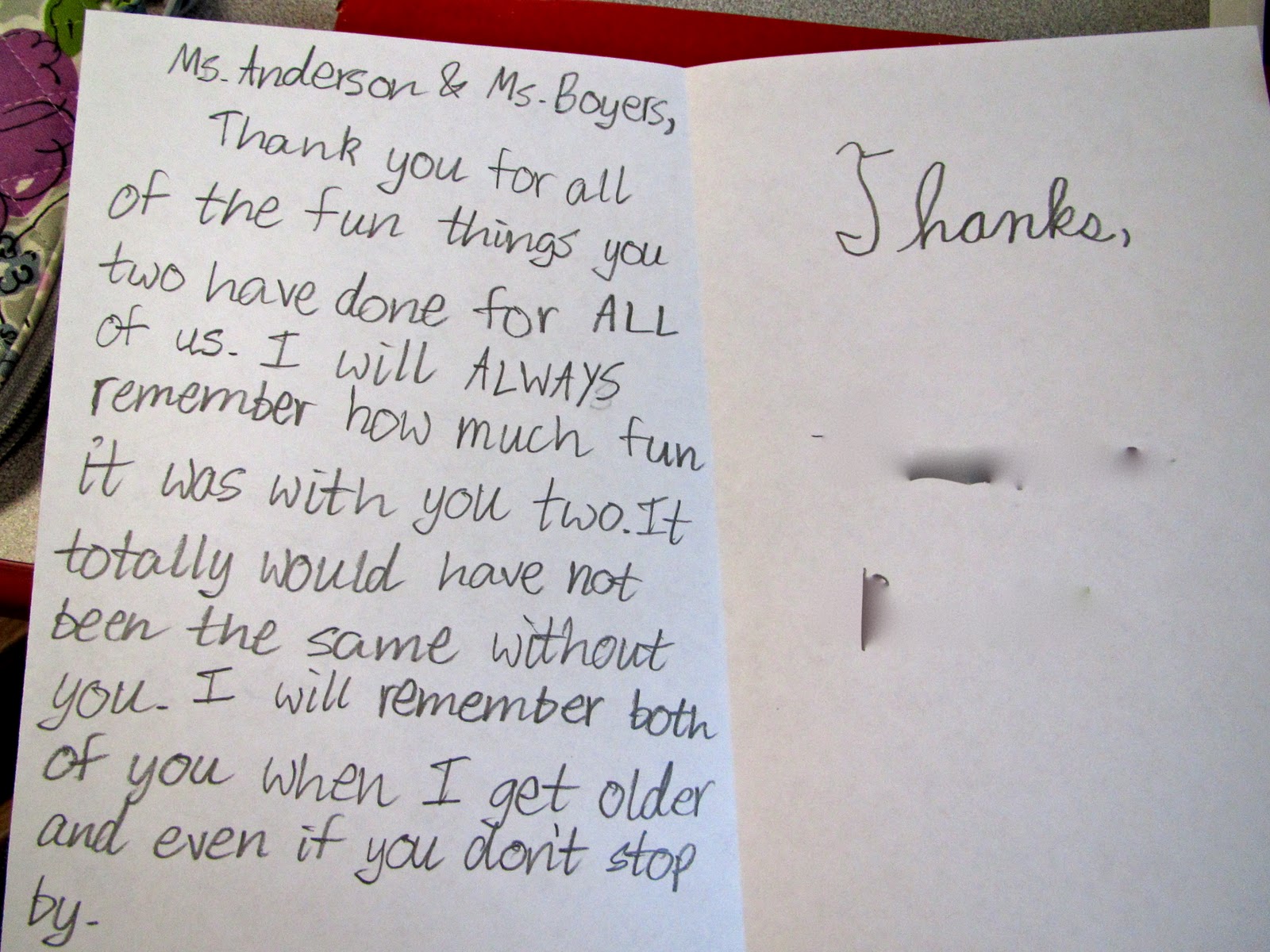 Simple Little Things: Sailing Through 6th Grade: Last Week