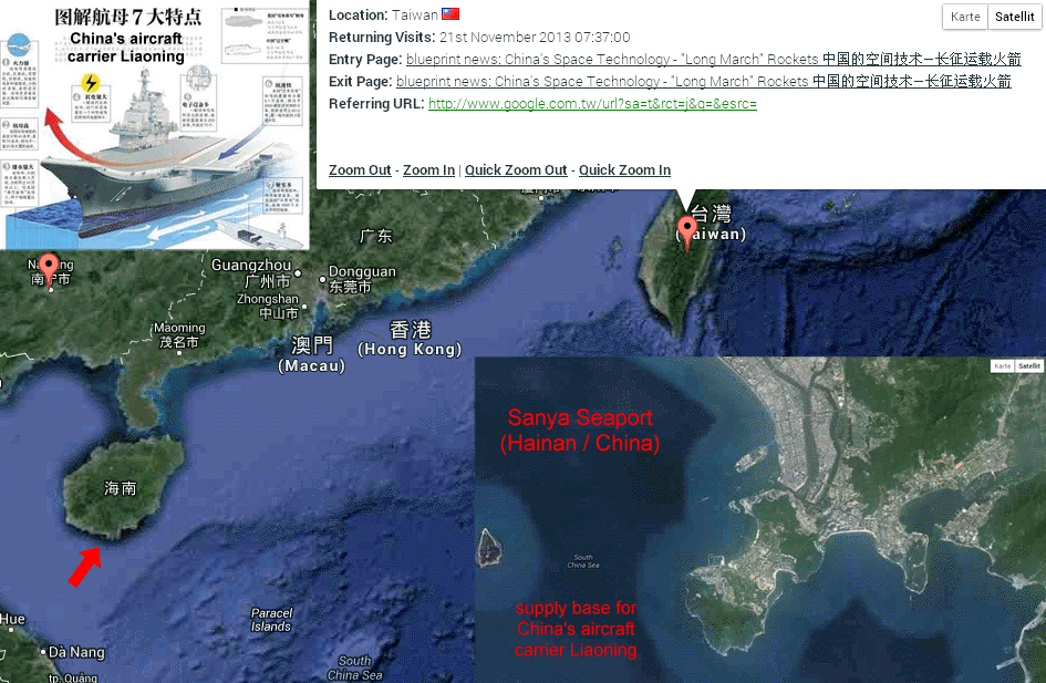 blueprint news: East China Sea - Aircraft Carrier Liaoning