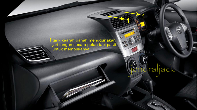 DIY : Cara membuka panel Head Unit All New Avanza {Jendraljack}