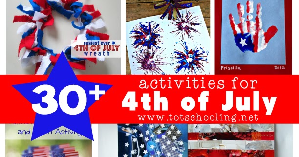 30+ Activities for 4th of July | Totschooling - Toddler, Preschool ...