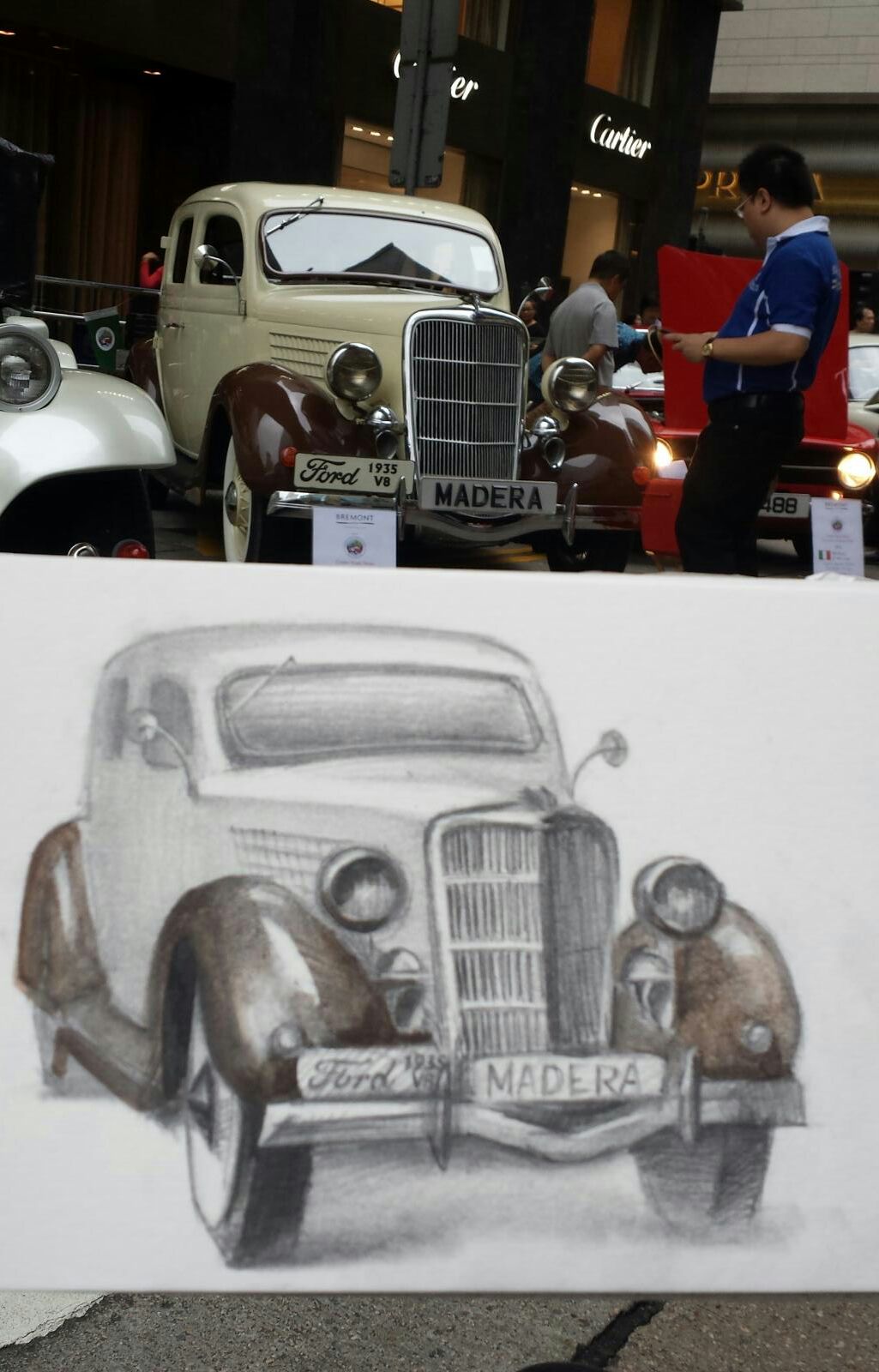 Sketching My Life : The 1935 Ford V8