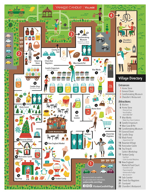 I Draw Maps: Illustrated Store Map for Yankee Candle in Deerfield ...