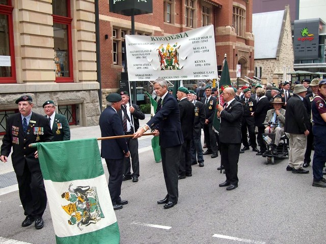 Reunions of the Rhodesian Forces: Rhodesia on Parade Anzac Day - Perth 2013