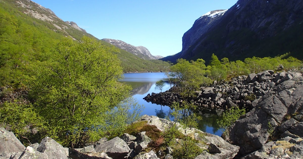 Blåfjellenden: Forholdene i Fidjadalen mot Blåfjellenden.