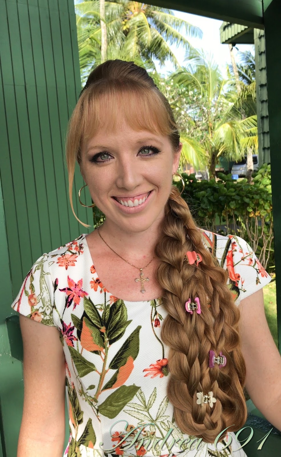 Big over-the-shoulder braid