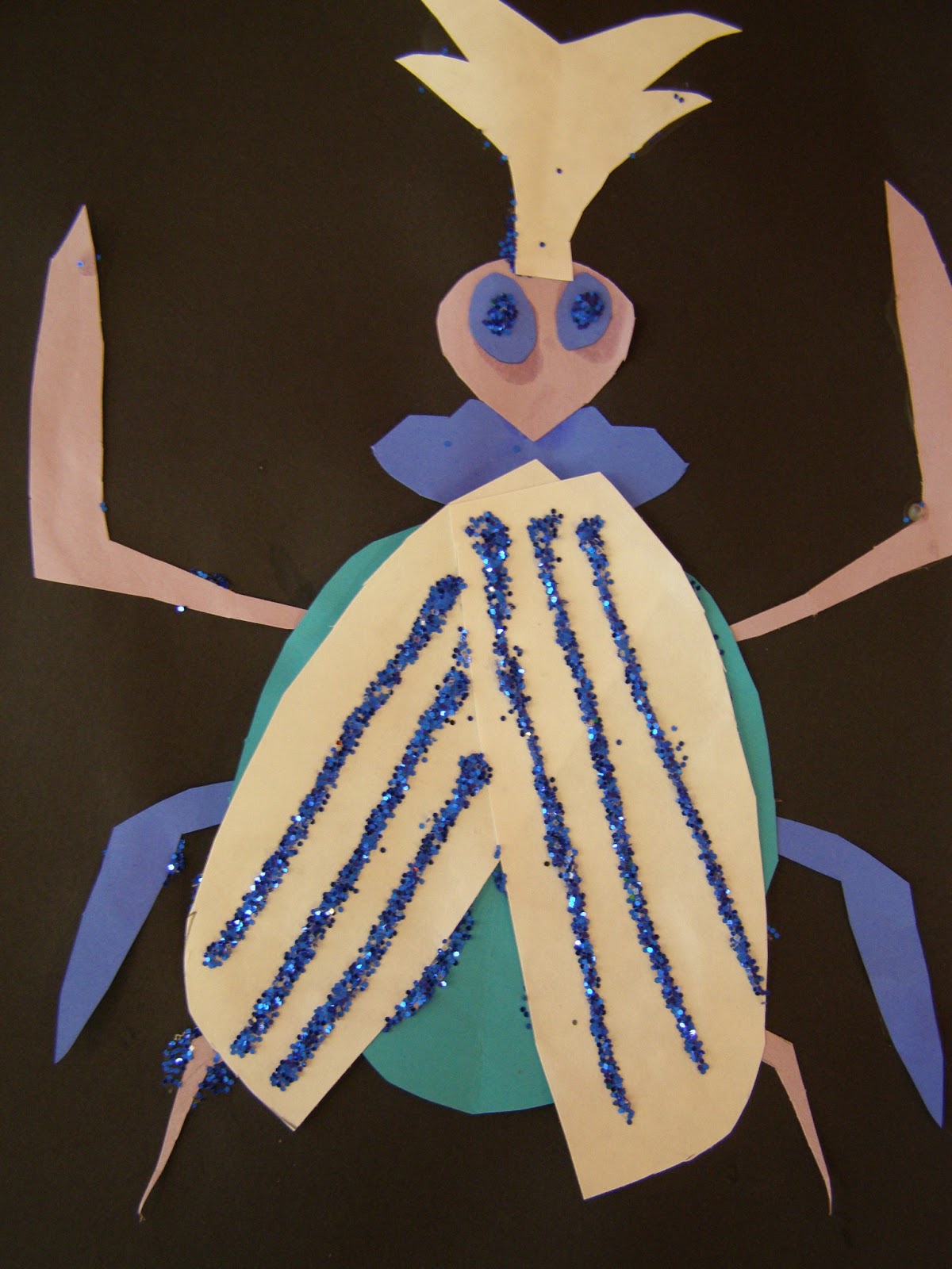 Welcome to Mrs. Peterson's Art Class!: Symmetrical Insect Collage