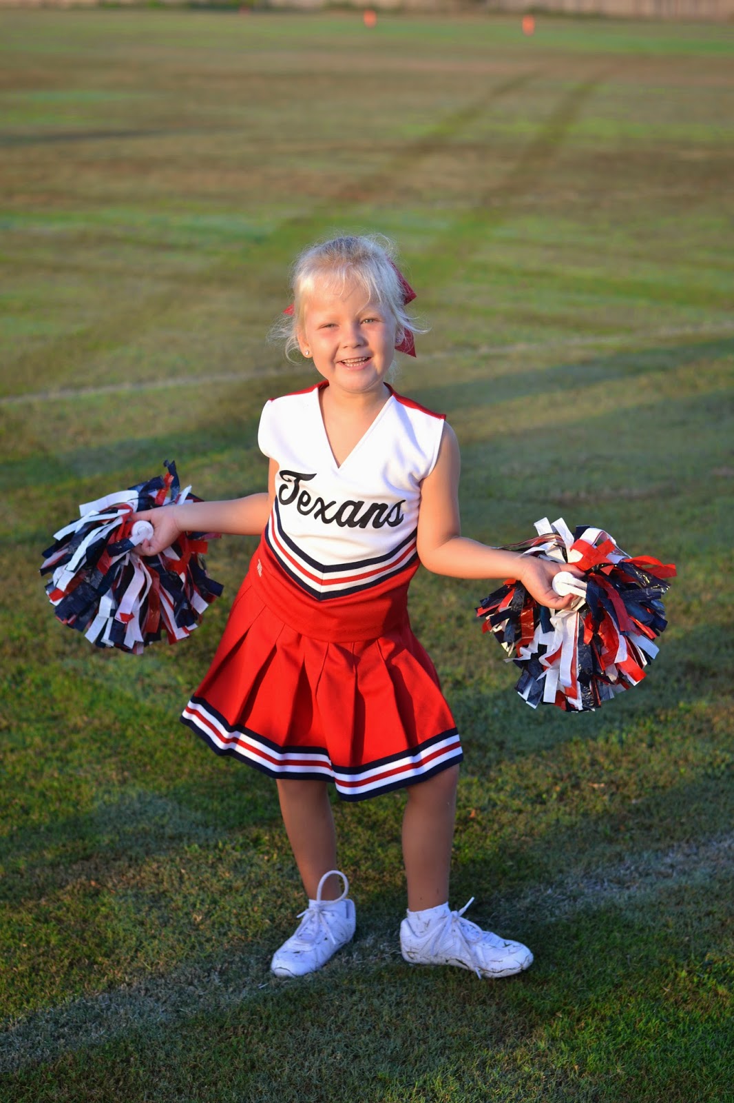 Courtright Family: First Football Game and Cheerleading Performance