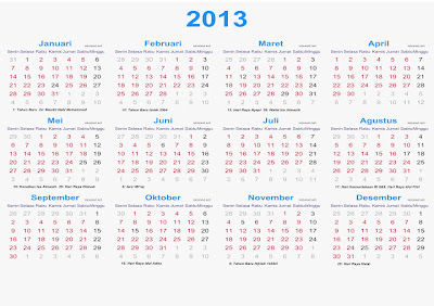 Download Kalender 2013 Terbaru