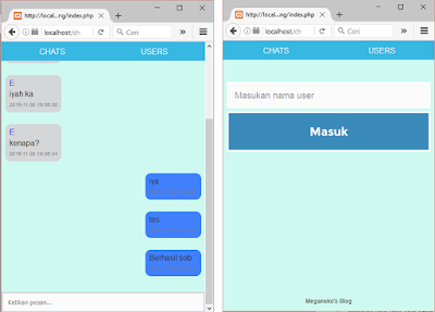 Bikin Web Chat Sederhana dengan MySQL, PHP, JQuery dan AJAX - MeganEko's Blog