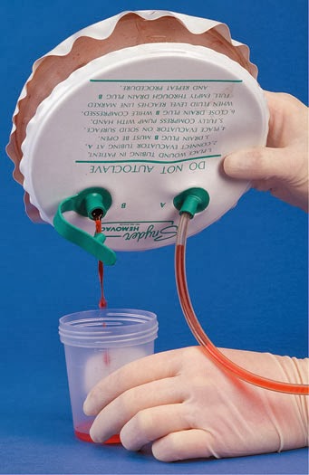 Emptying a Closed Wound Drainage System ~ Nursing