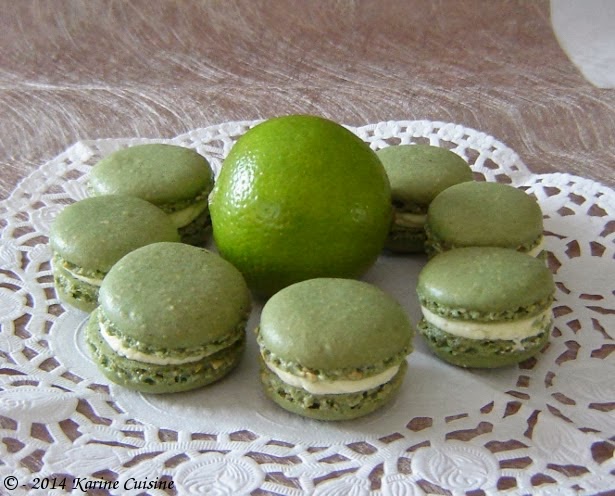 Le macaron au citron vert {Meringue suisse}