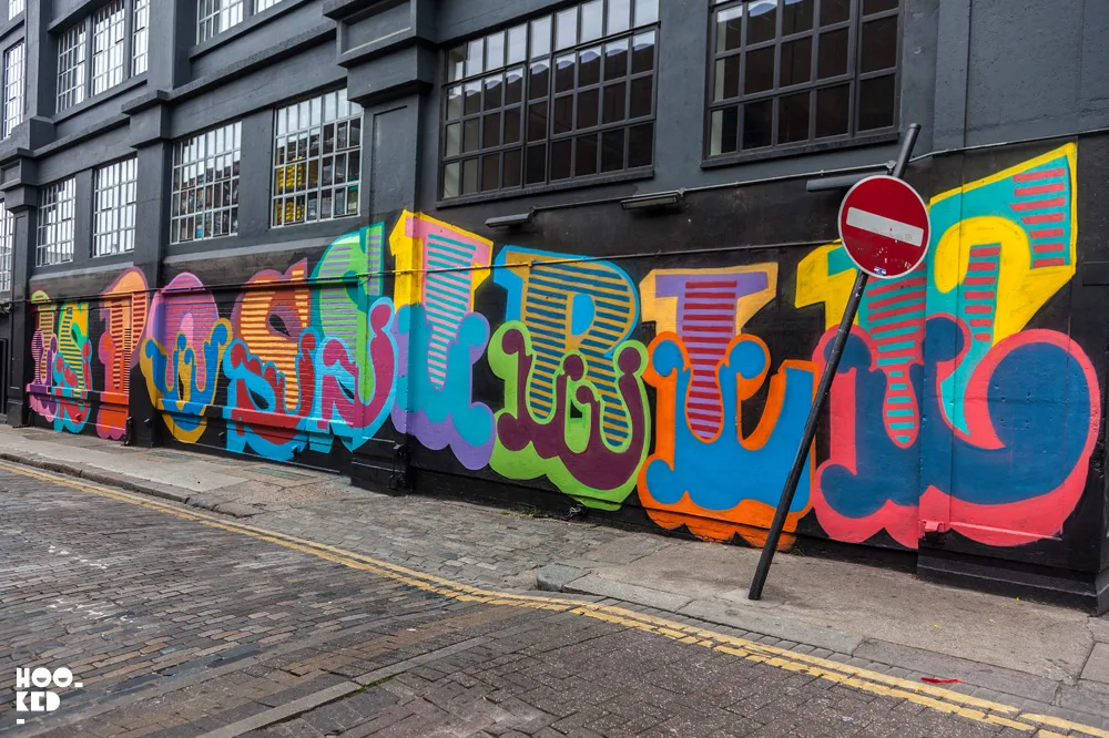 Ben Eine Peace is Possible mural in Shoreditch, London | Hookedblog ...