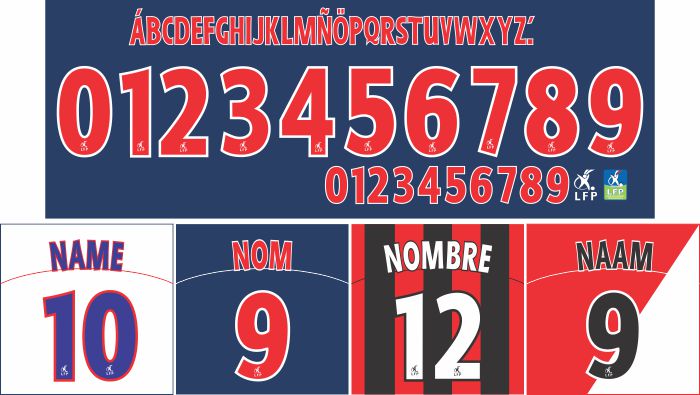 Ligue 1 LFP 2001-07 font