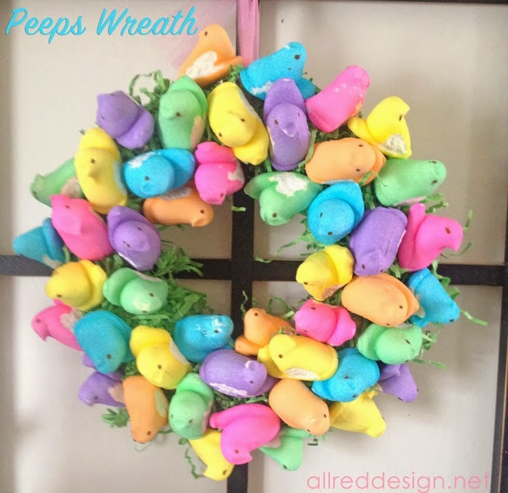 Allred Design Blog: Inspired by Pinterest: Peeps Wreath