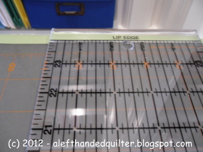 A Left-Handed Quilter: LHQ - Review - Ruler - O'LIPFA (R) Lip Edge ...