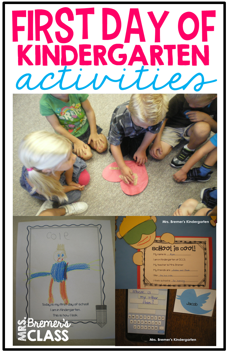 Mrs. Bremer's Class: First Day of School Activities {and Freebies!}