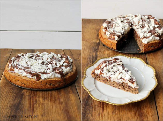 Penne im Topf: Schneegestöber-Torte für die "EDEKA Winterküche"