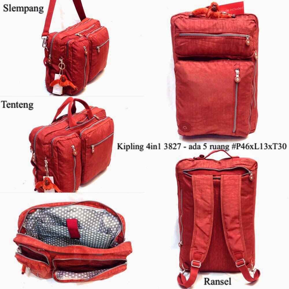Jual Tas Kipling: Tas Kipling 3827 Tas 4in1 Tas Ransel Tas Selempang ...