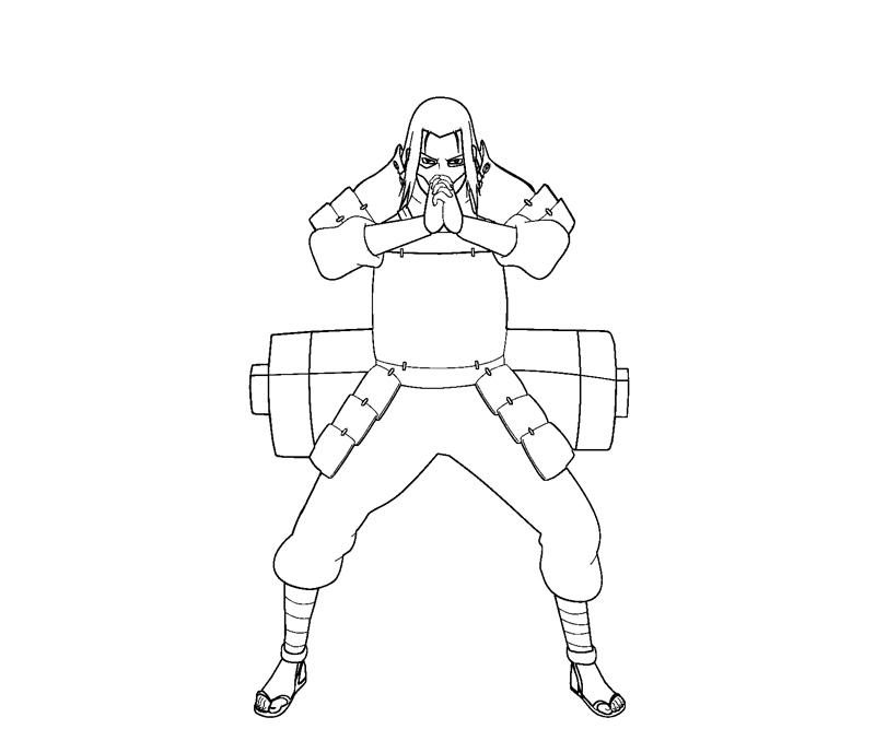 Hashirama Senju 1 Coloring | Crafty Teenager