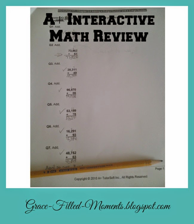Grace-Filled-Moments : A+ Interactive Math Review