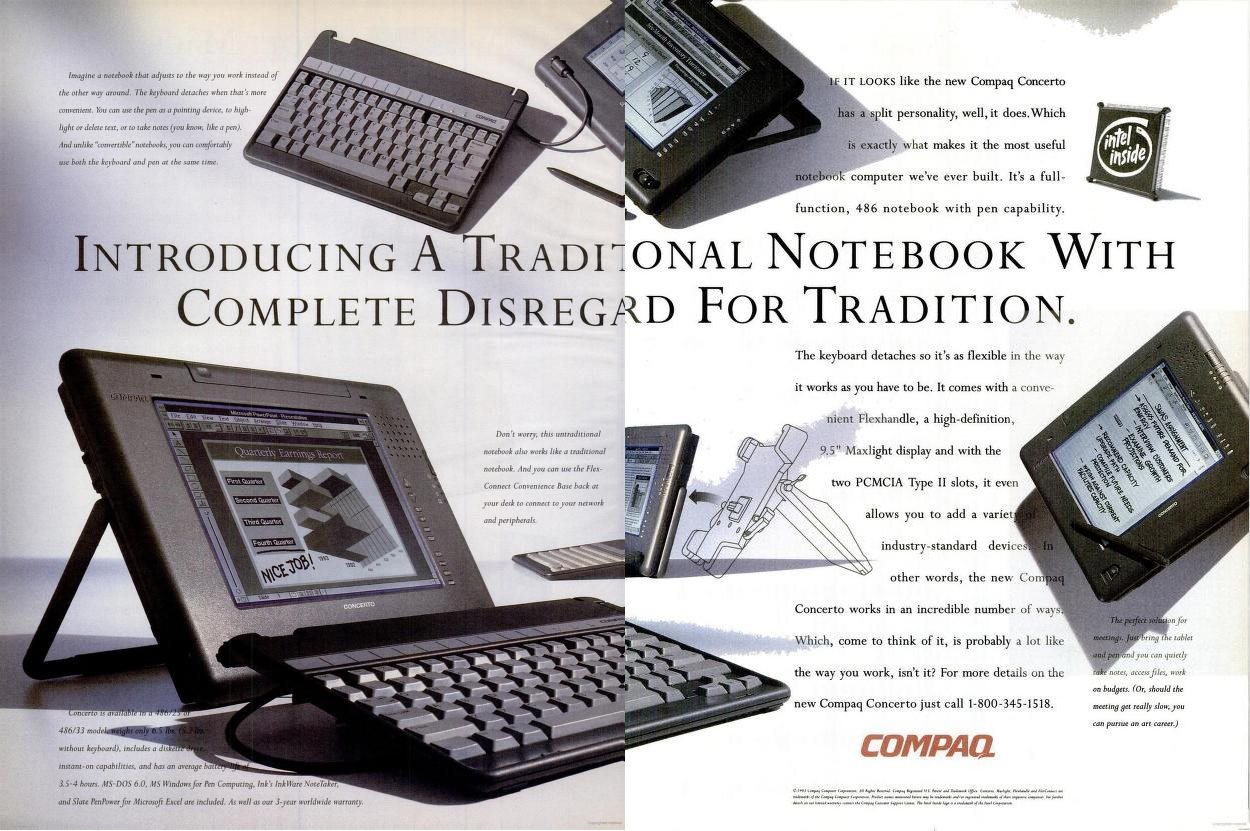 Informatica Viejuna: Tablet + stylus + teclado... en 1993