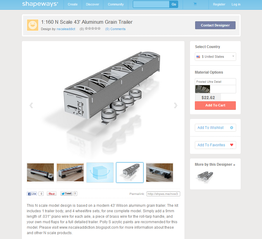 N Scale Addiction: My Shapeways 3D Model Store is Now Open!