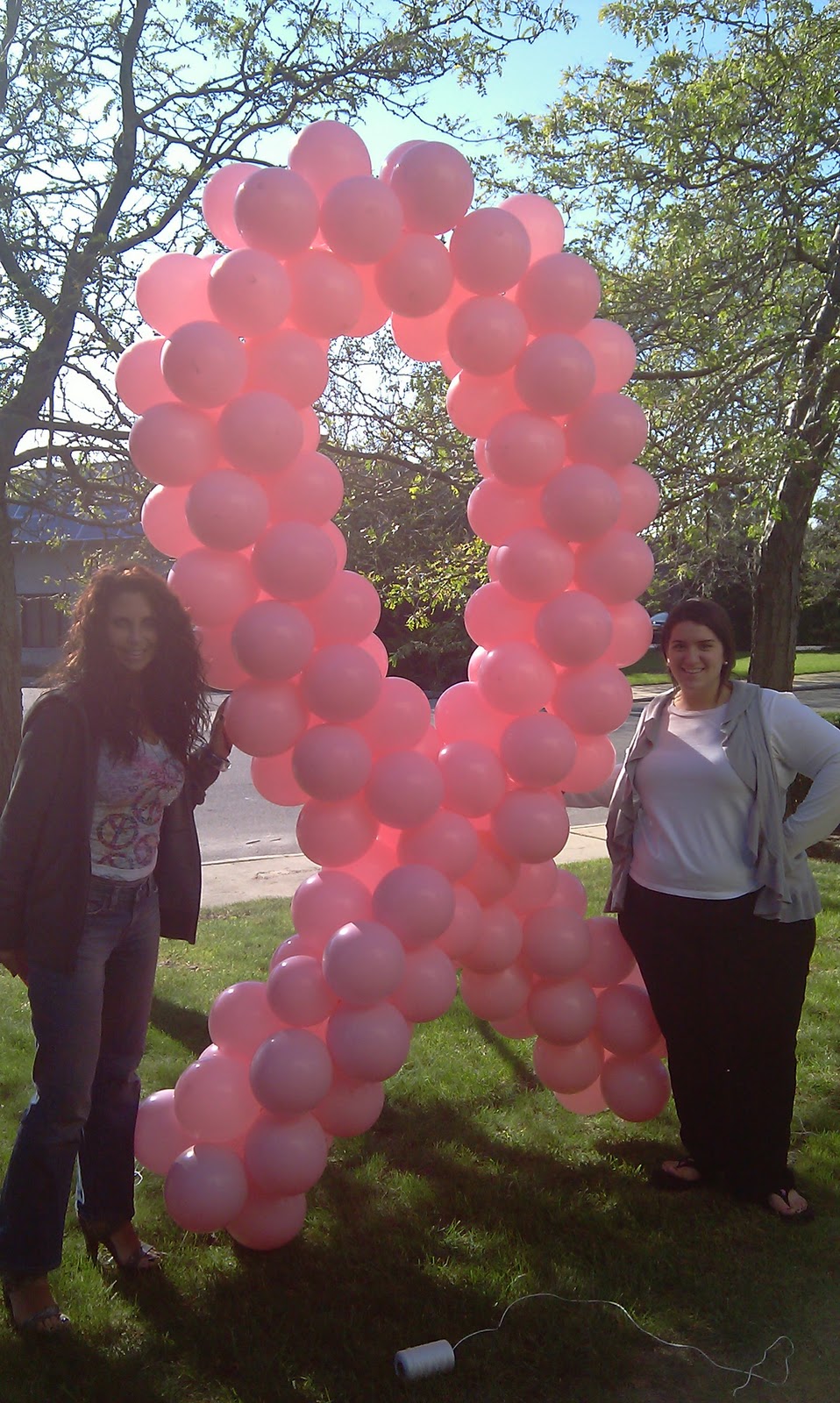 Breast Cancer Giant Balloon Ribbon - Event Kings