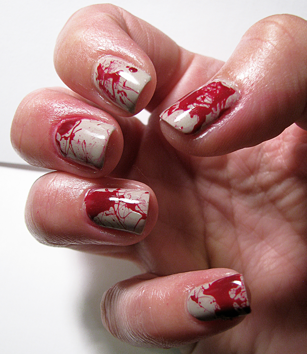 Over The Top Coat: Nail-aween Challenge 3: Bloody Nails