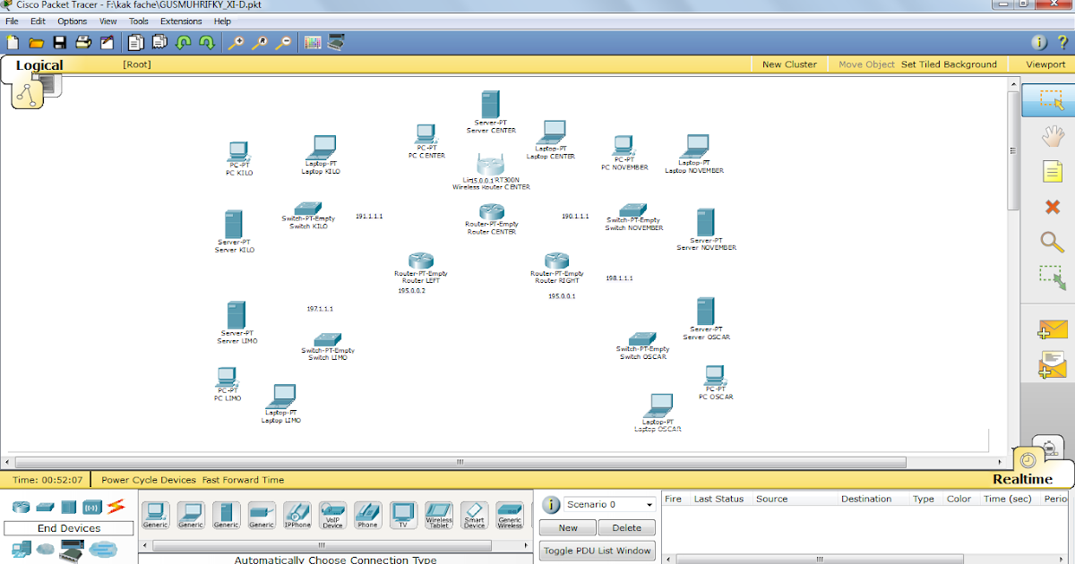 Simulasi Cisco Menggunakan Fiber Optik