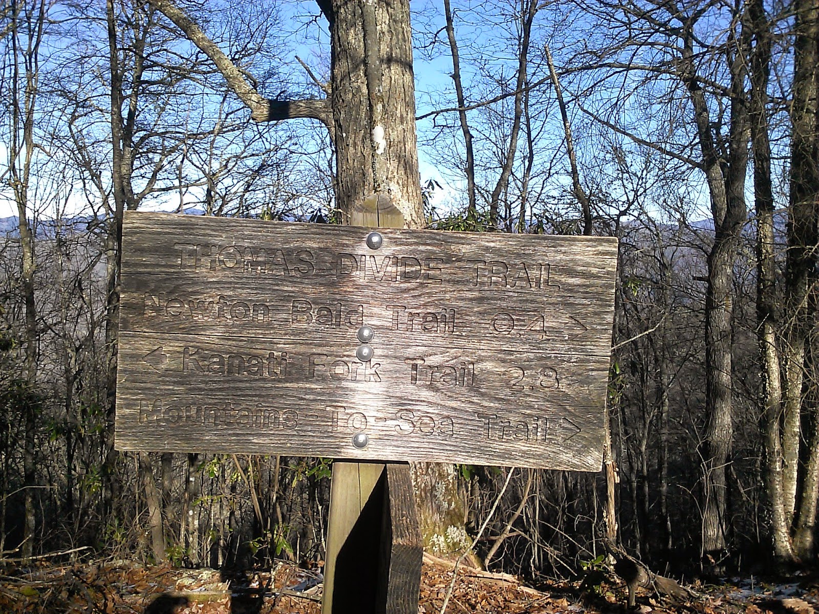 Hikes: Deep Creek - Martins Gap - Sunkota Ridge - Thomas Divide