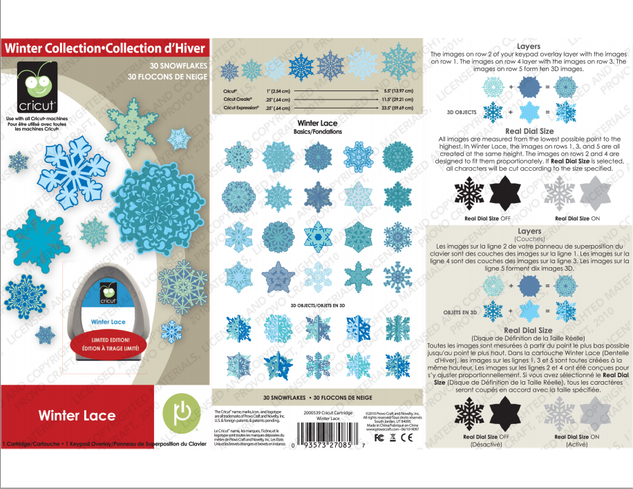 My Cricut Closet: This Weeks Free Cut - Winter Lace