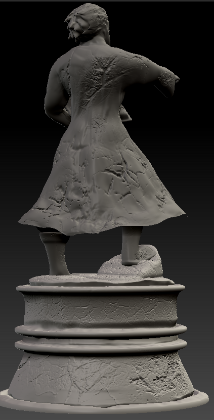Chest arm blog: Completed mage statue asset