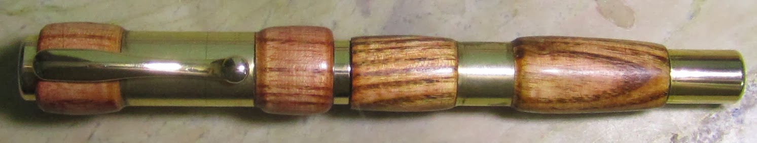 Soumitra Pen collection: Atrax Gold kit- Inspired by praying mantis figure.