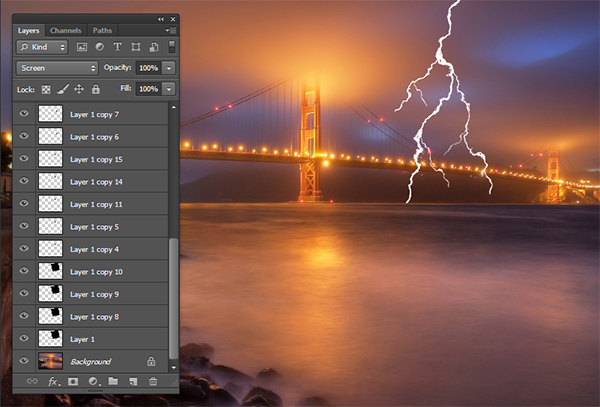 PhotoEffect: How To Create Lightning Effect in Photoshop