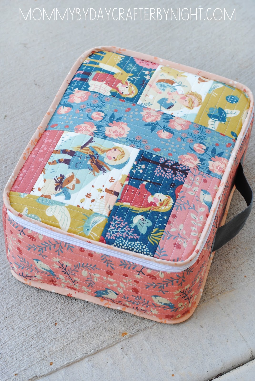 Quilted Suitcase Tutorial | Mommy by day... Crafter by night. | Bloglovin’