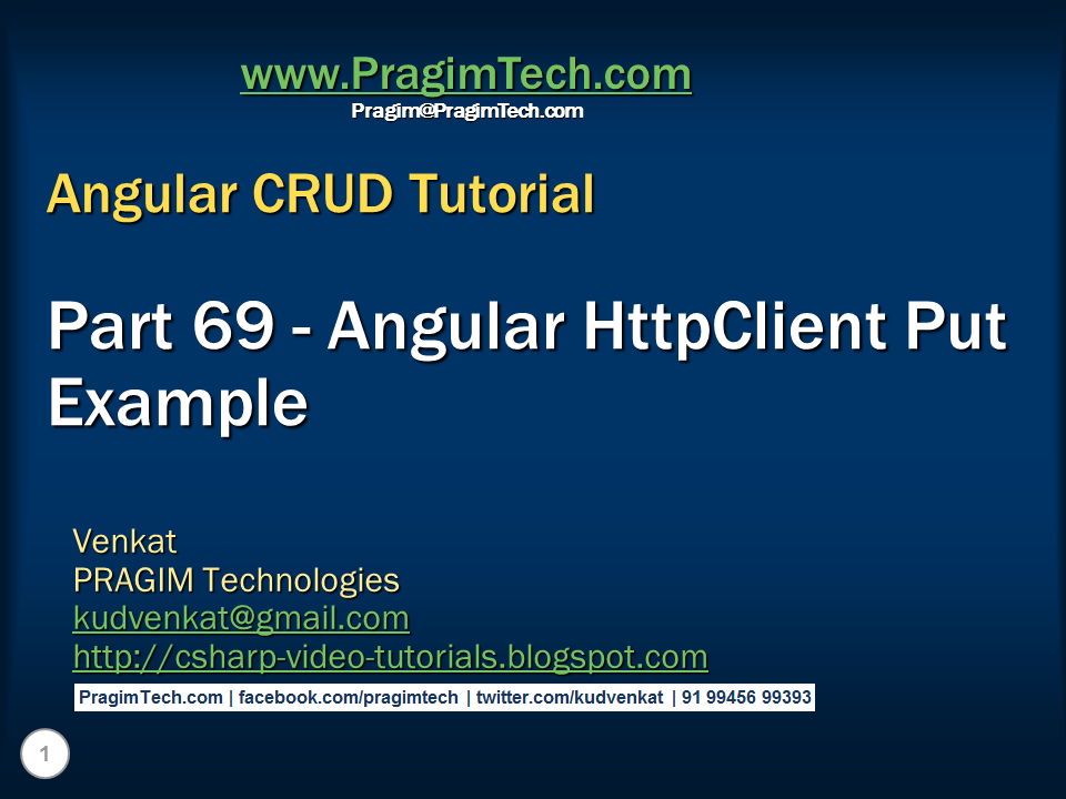 Sql Server Net And C Video Tutorial Angular Client Put Example Slides