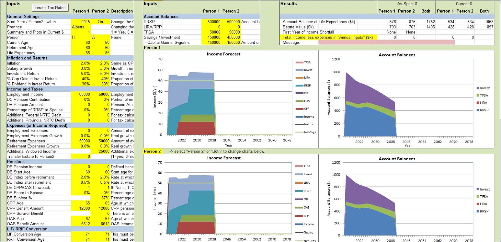 Spreadsheets and Financial Basics: Financial Studies 1 - RRSP ...