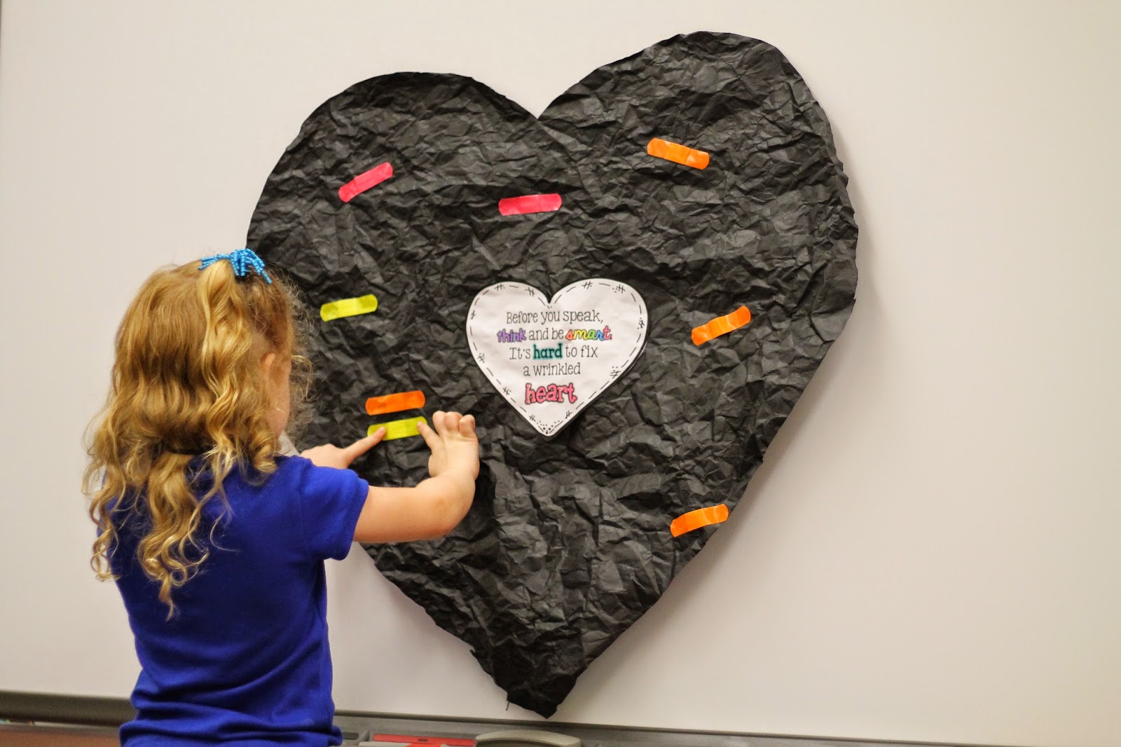 Keepin' It Kool In KinderLand: Wrinkled Hearts + Freebie!