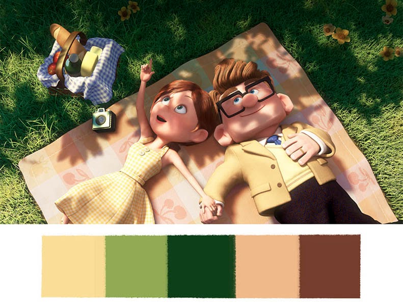 10 Wedding-Worthy Color Palettes from Pixar Movies ~ The Rebellious Brides