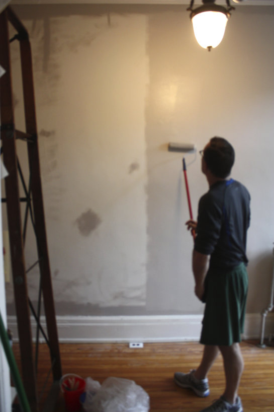 We're Painting! Entryway & Upstairs Hallway Prep | 17 Apart