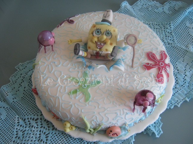 Torta Spongebob Splash ... with jellyfishes...