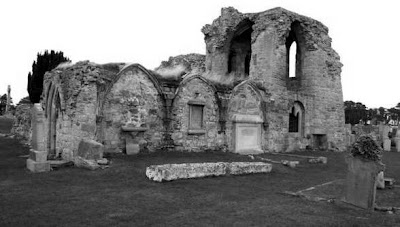 Tour Scotland: Old Photograph Kinloss Abbey Scotland