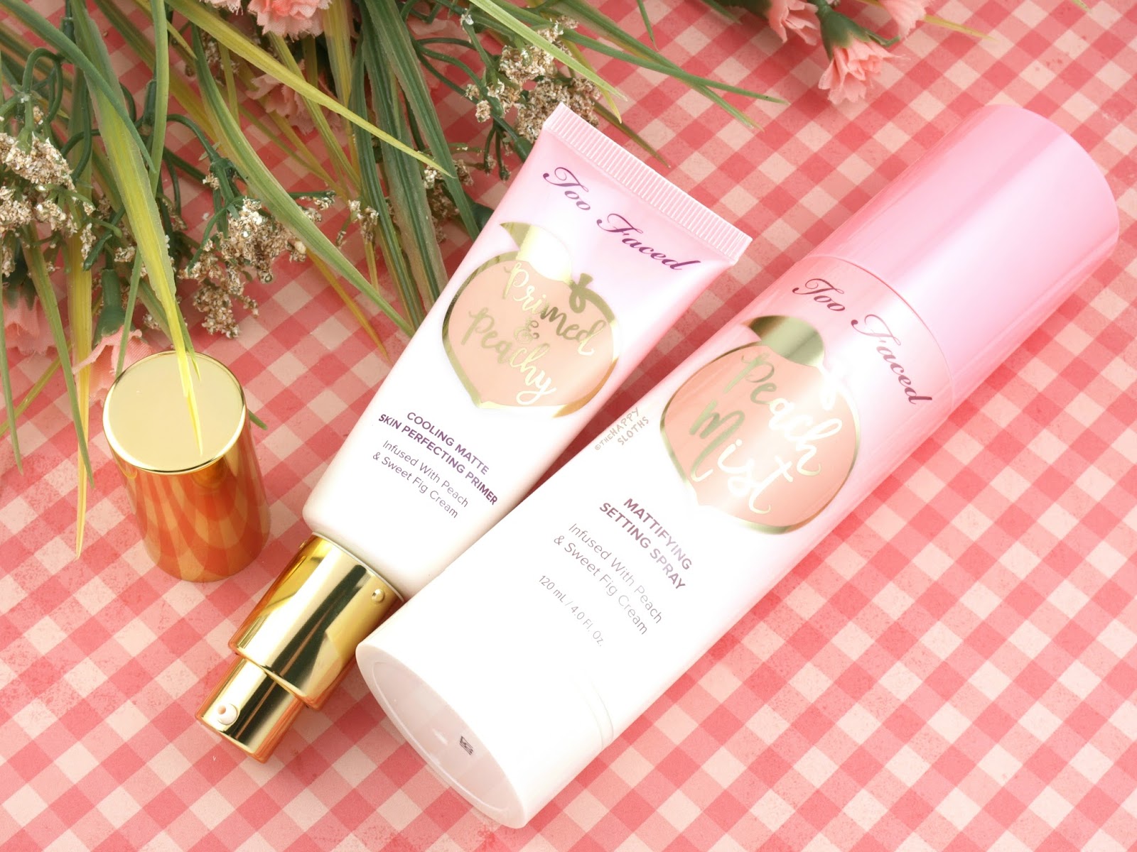 Too Faced Peaches & Cream Collection | Peach Blur Powder, Peach Perfect Foundation, Primed ...