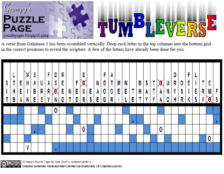 Grampy's Puzzle Page