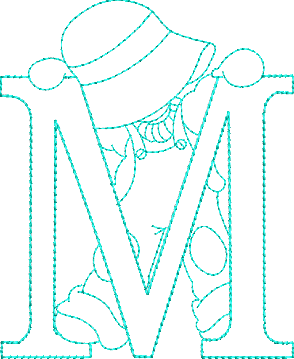 Alfabeto riscos ou moldes de letras Sunbonnet Sue bordado-ALFABETOS LINDOS