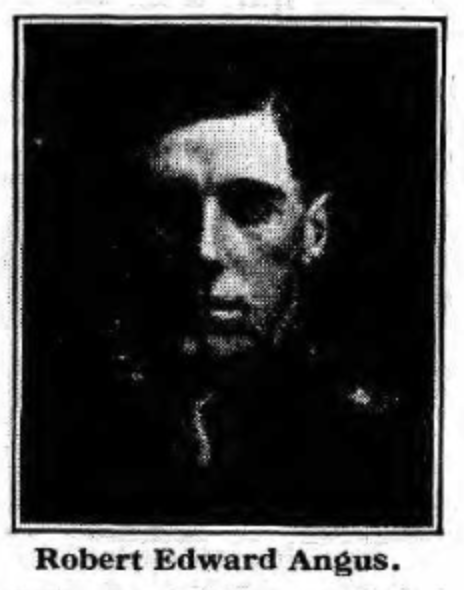 WW1 Soldiers from Cumnock: Capt. Robert E Angus