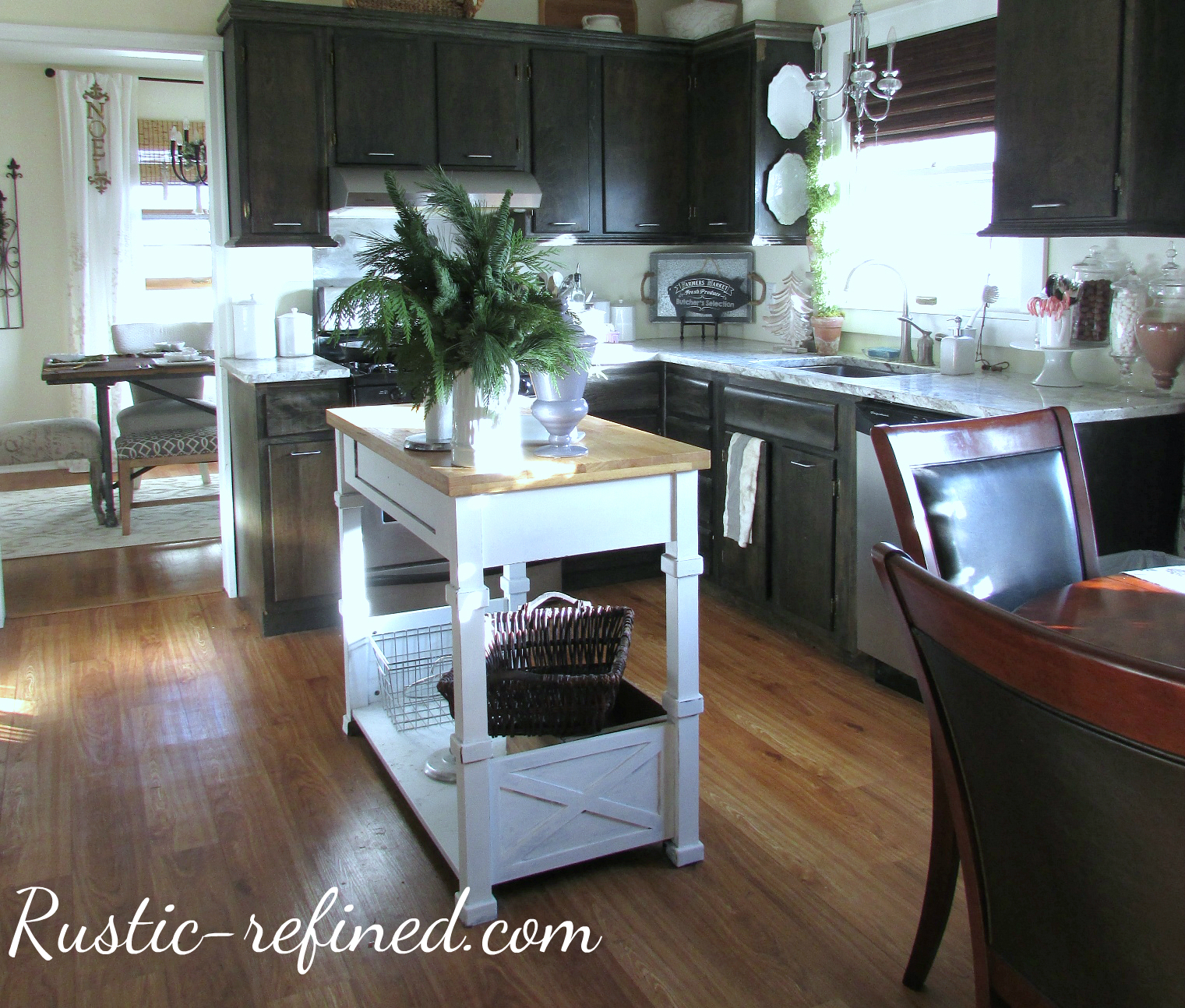 Christmas Holiday Kitchen Tour | Rustic & Refined